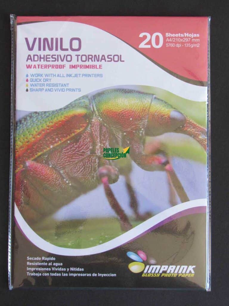 Papel Film 40 Hojas De Vinilo Adhesivo Imprimible A4 Transparente ...