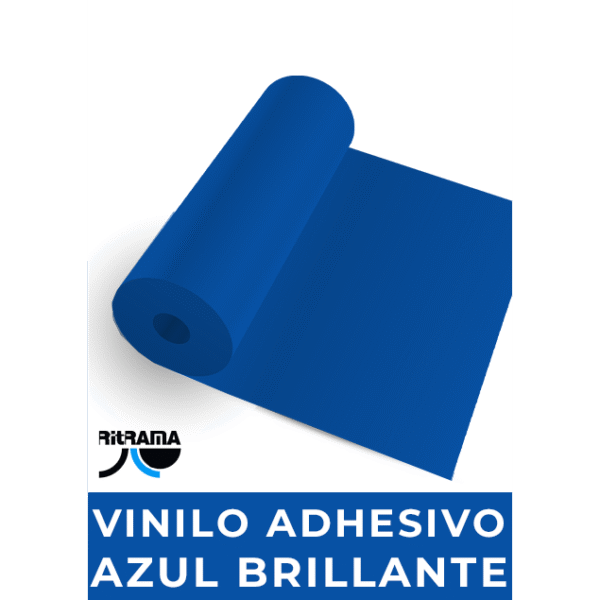 Vinilo Adhesivo Color Azul Brillante / PVC / 60 CM x 1MTS (Ritrama ...